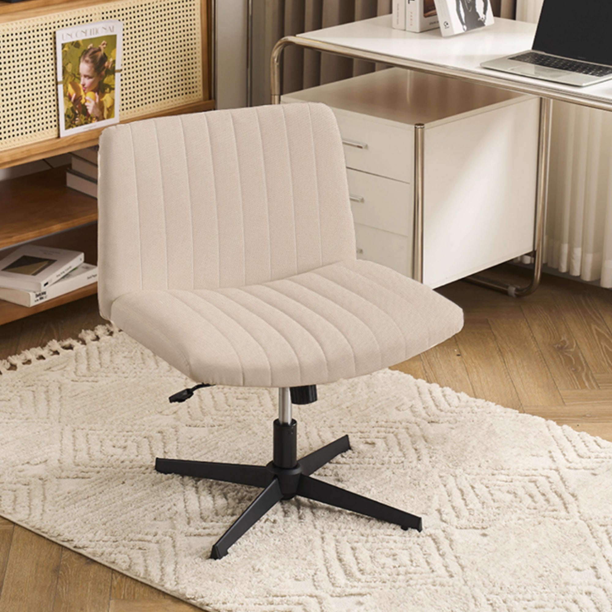 Eureka Ergonomic, Height Adjustable Armless Lounge Chair Home Office
