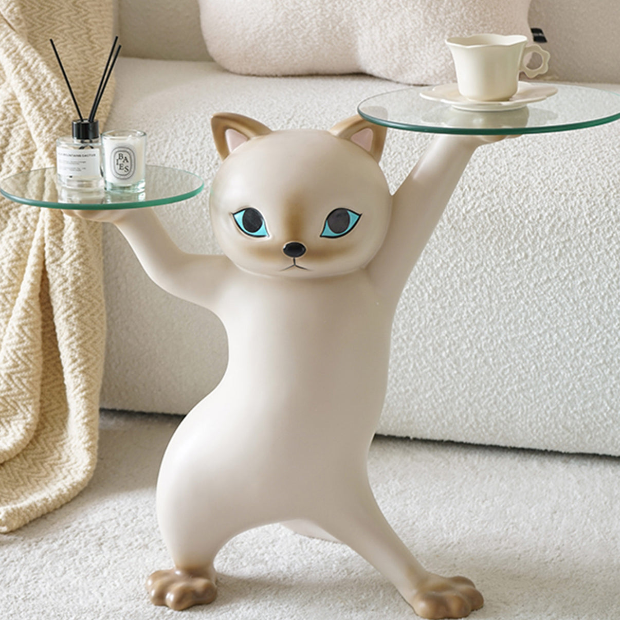 Eureka Ergonomic Enchanting Cat Side Table Floor Decor Living Room