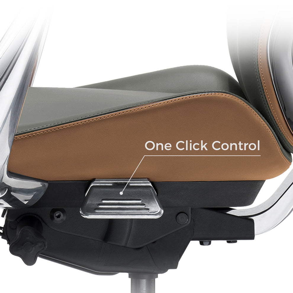 Eureka Ergonomic Genuine Leather Comfort Modern Executive Office Chair