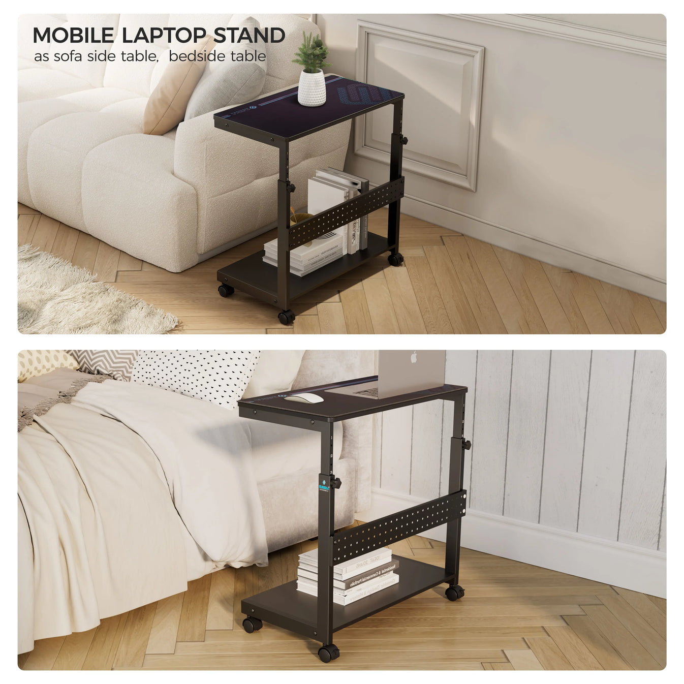 Eureka Ergonomic Computer Accessories PC Stand Rolling Cart with Wheel