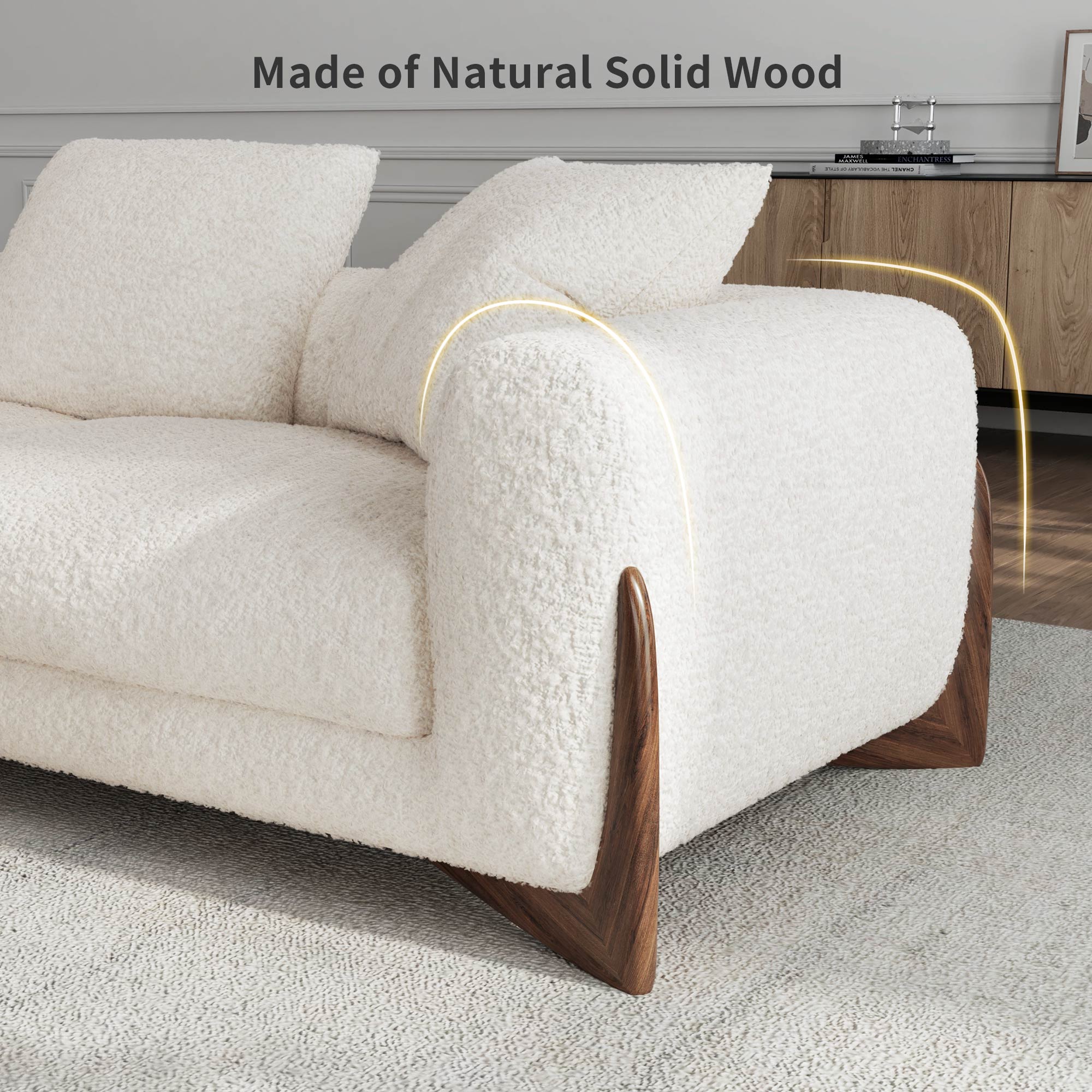 White wood couch store