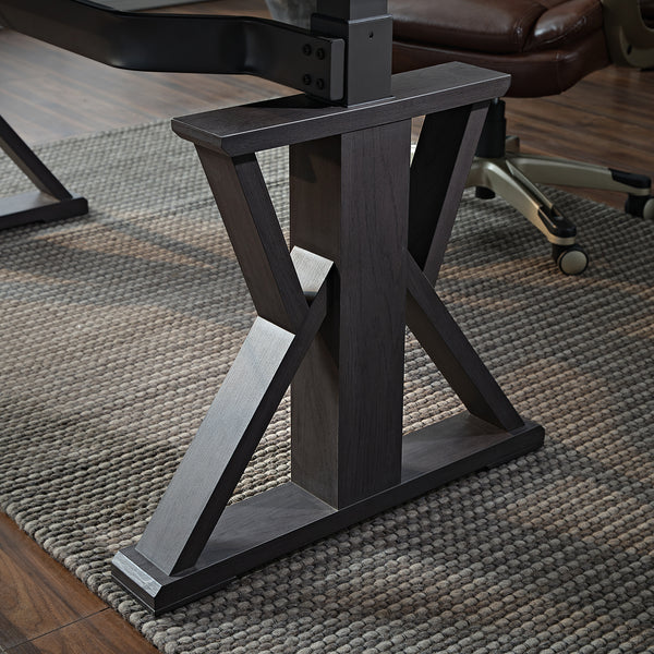 Eureka Ergonomic 60 inches Executive Standing Desk with Leather Finish