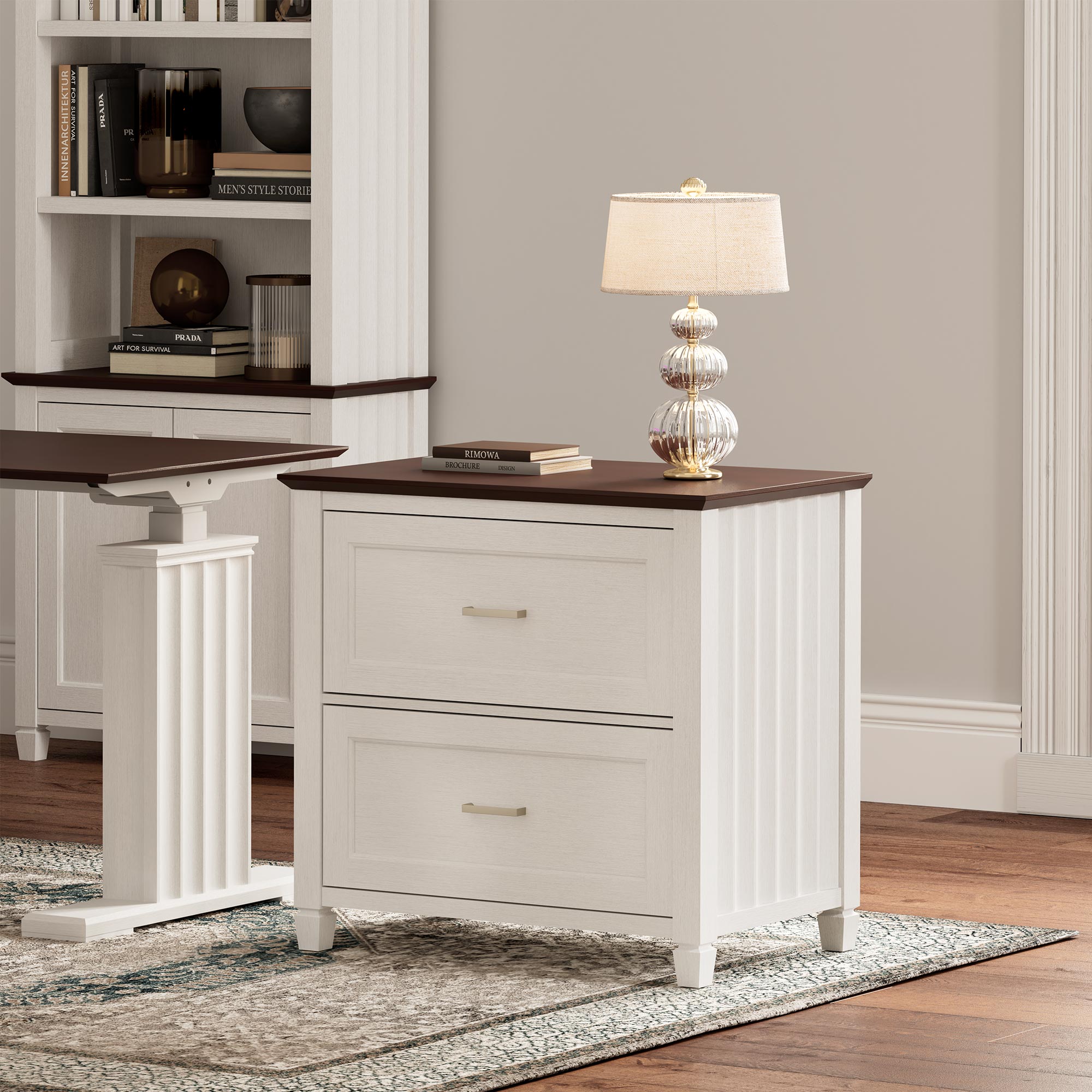 Eureka 29'' File Storage Cabinet With Drawers for home office