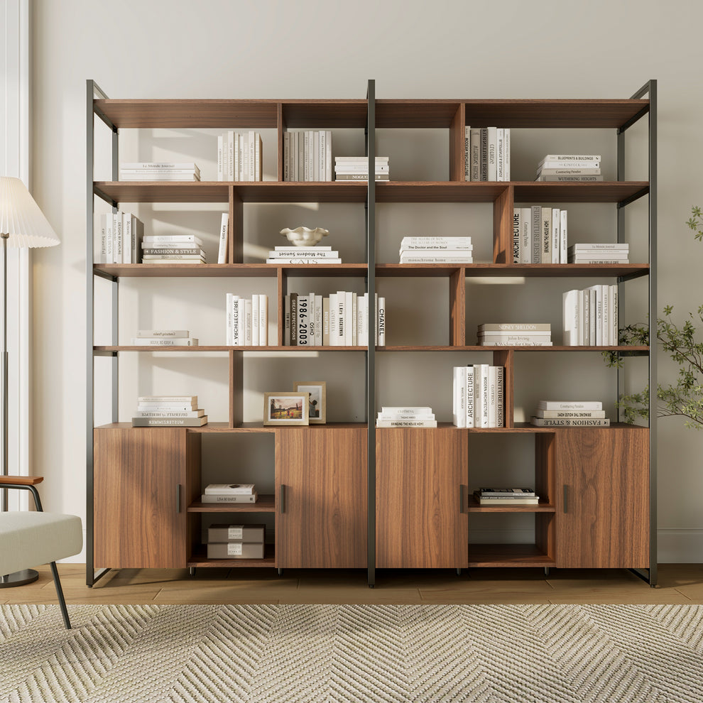 Wooden Bookcase | Bookshelf Cabinet | Eureka Ergonomic