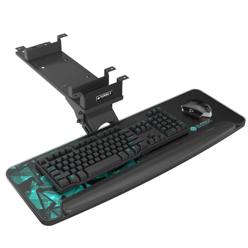 Eureka Ergonomic Multi-Angle Adjustable Keyboard Tray with Mouse Pad
