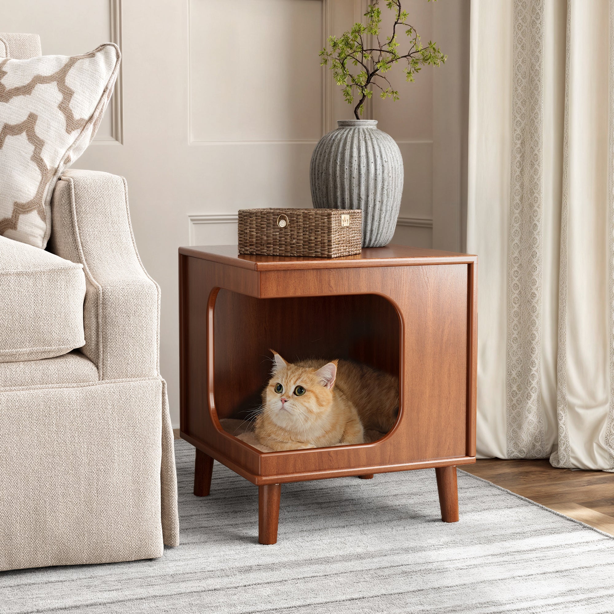 Multi-Functional Cat Bed & Side Table | Eureka Ergonomic