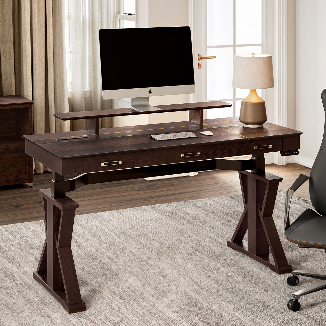 Eureka Ergonomic Ark SWS Pro Executive Standing Desk - 63x29